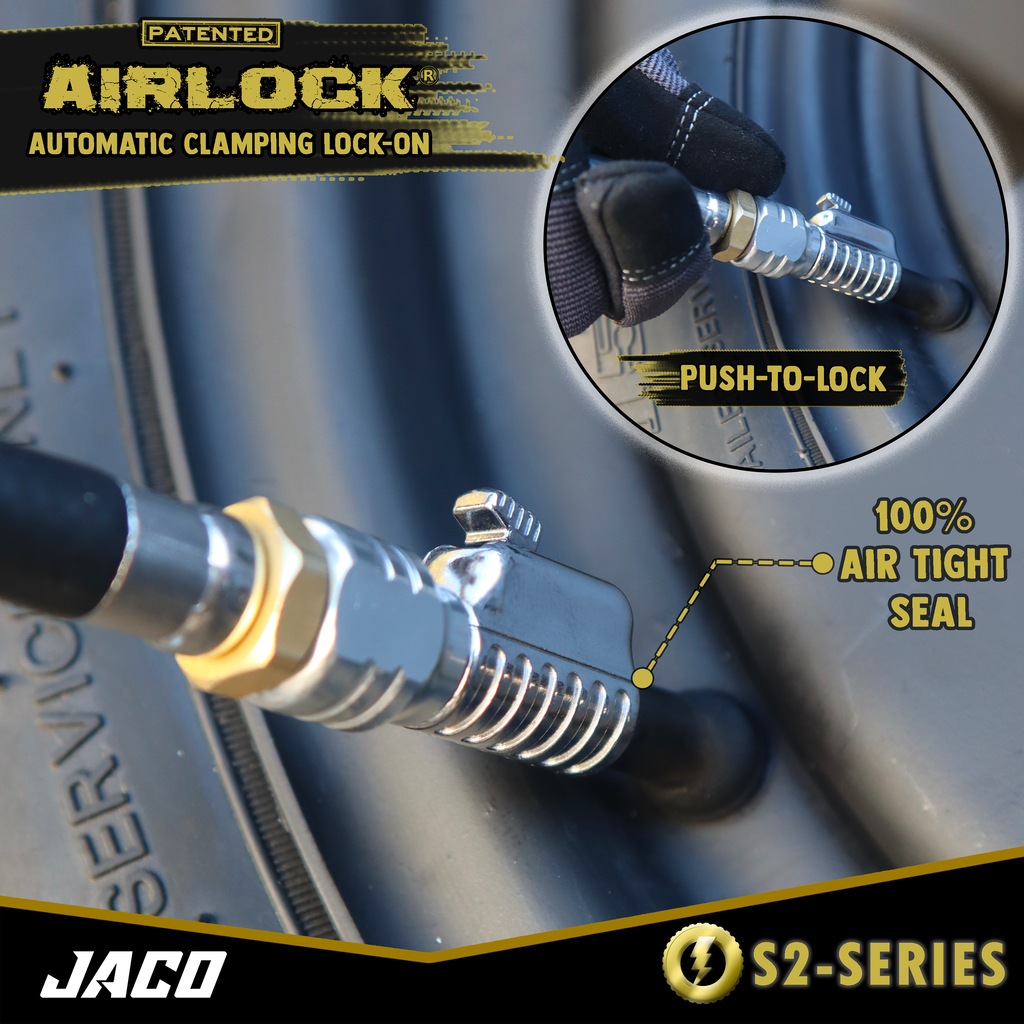 Jaco Air Chuck JACO T-Series Tire Air Chuck - 14 F-NPT Open Flow Qatar ...
