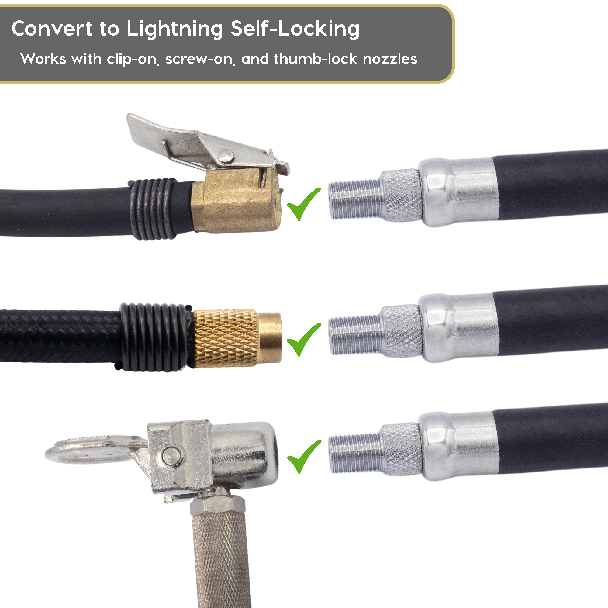 Shop Tire Inflator Hose Extension Nozzles | JACO